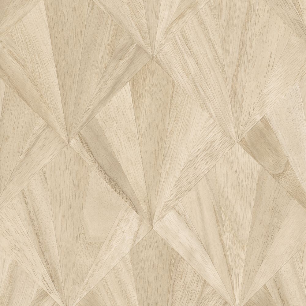 Ajiro Fanfare, Hand-inlaid wood veneer, Handmade Wallcovering